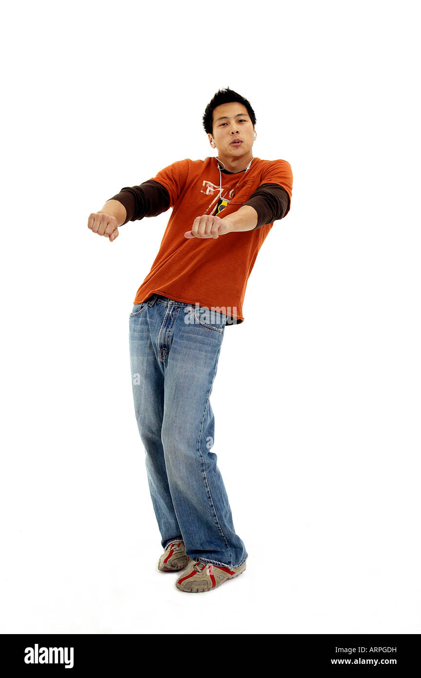 Young Man Dancing Stock Photo - Alamy