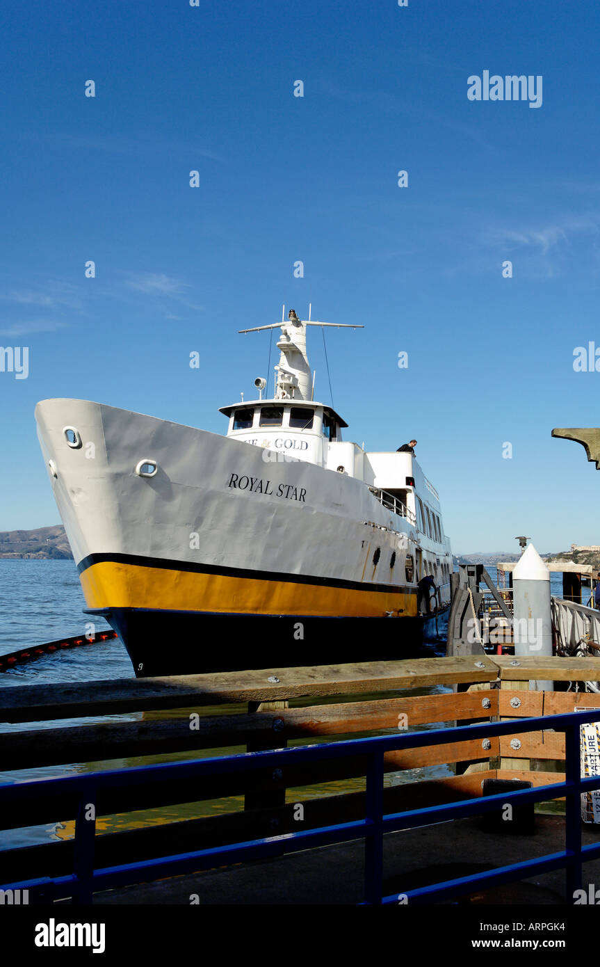 A Portrait Photograph of the Blue and Gold Fleet Ferry in Fishermans ...