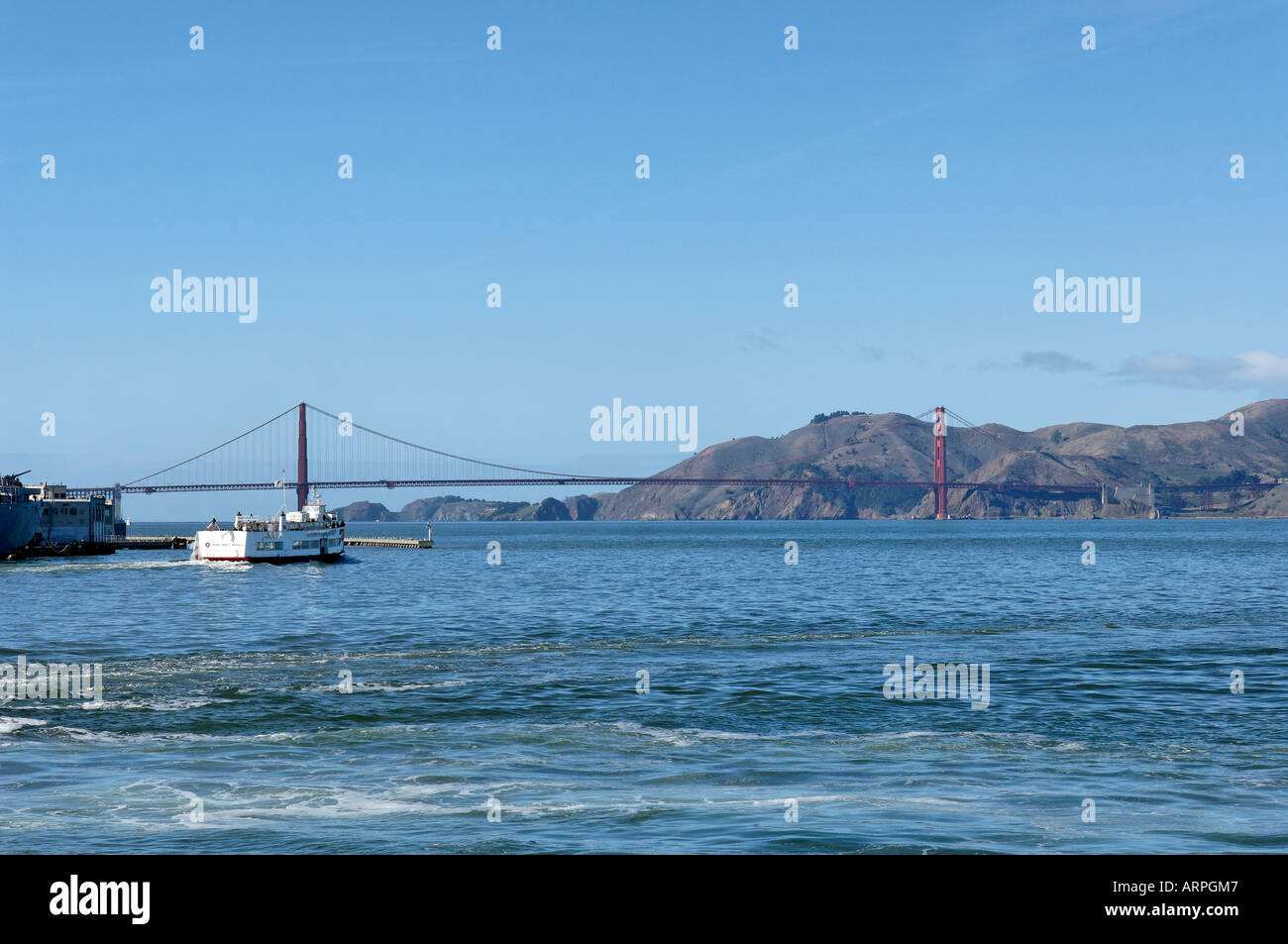 A Landscape Photograph of the Red and White Fleet Ferry Sailing Towards ...