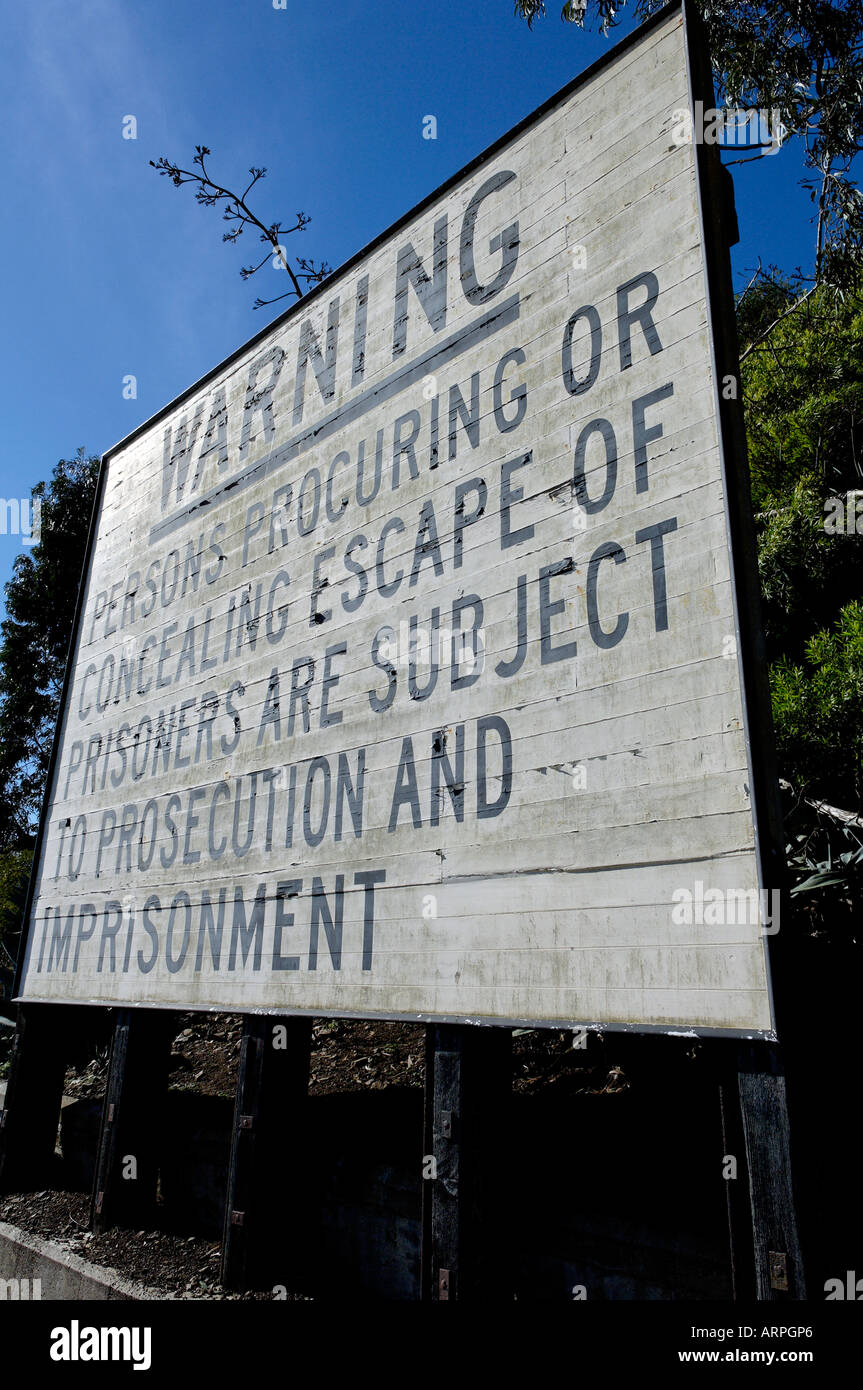 Alcatraz warning sign hi-res stock photography and images - Alamy