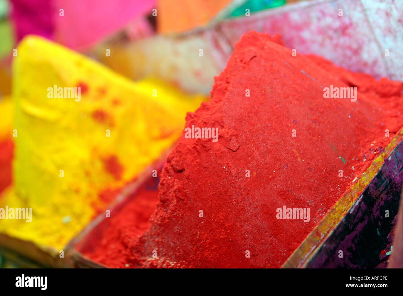 Bijapur, Northern Karnataka, India, Asia. Night Market. Bindi Powder ...