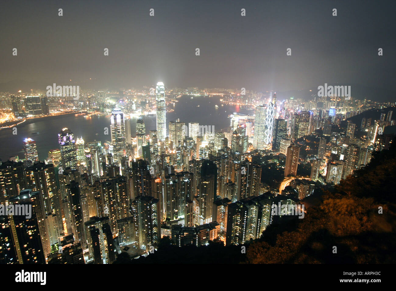 Hong Kong view from Victoria peak Stock Photo - Alamy
