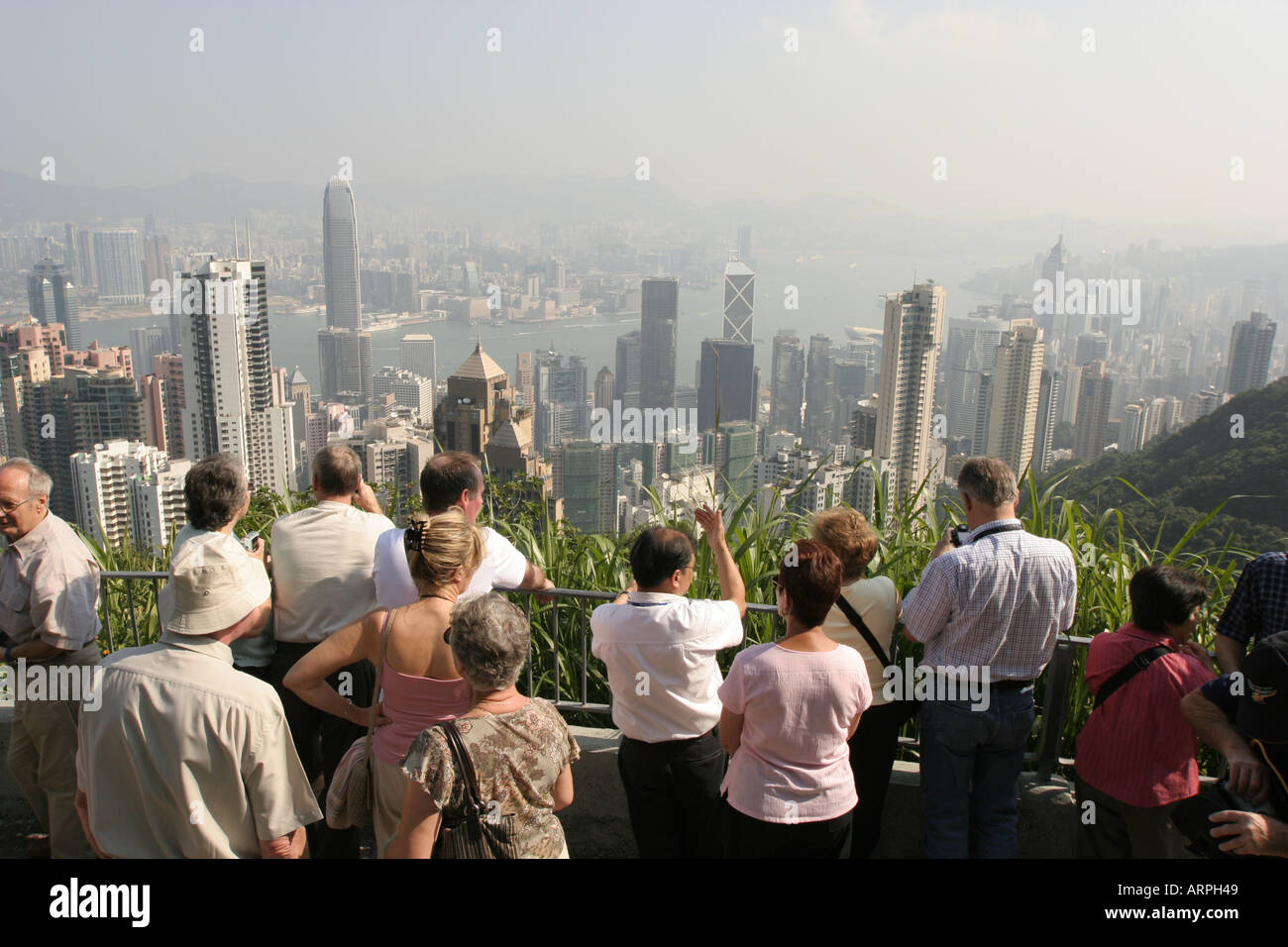 Hong Kong view from Victoria peak Stock Photo - Alamy