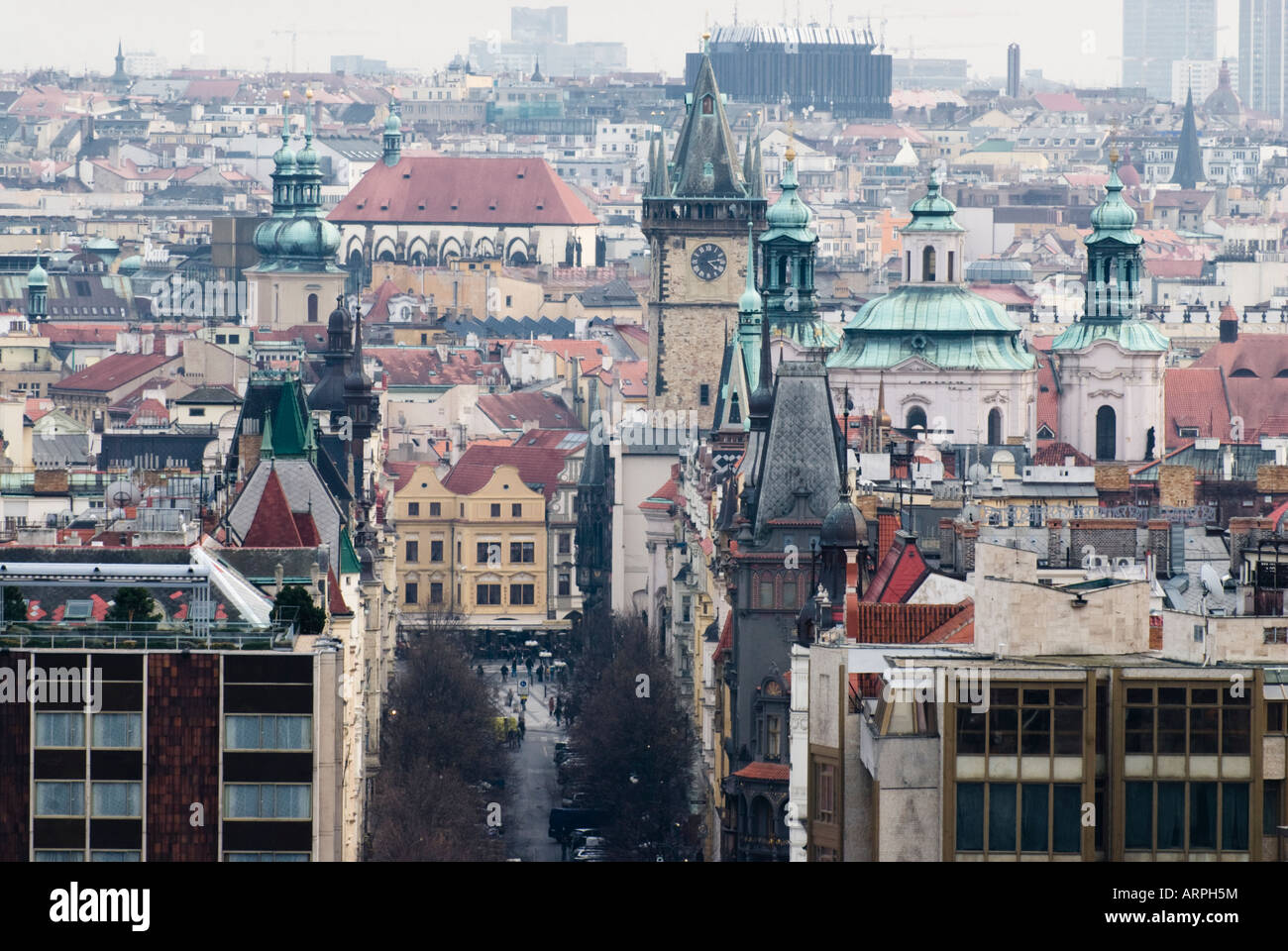 View of main square, Prague, Czech Republic Stock Photo - Alamy