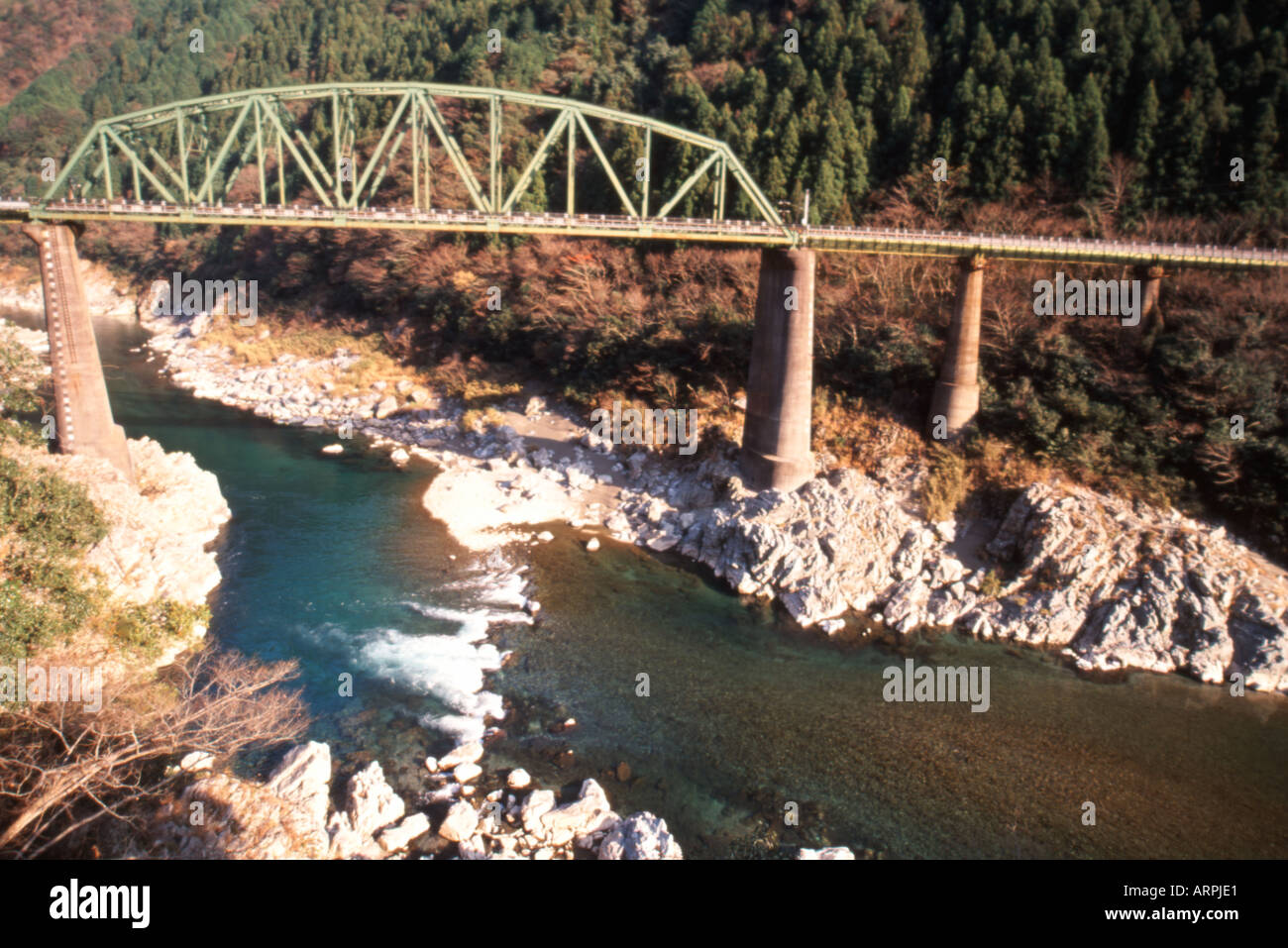 Bridge over the Iya Valley Shikoku Japan Stock Photo - Alamy