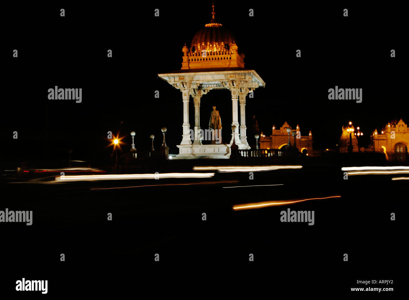 Mysore, Southern Karnataka, India, Asia. New Statue Circle Stock Photo ...