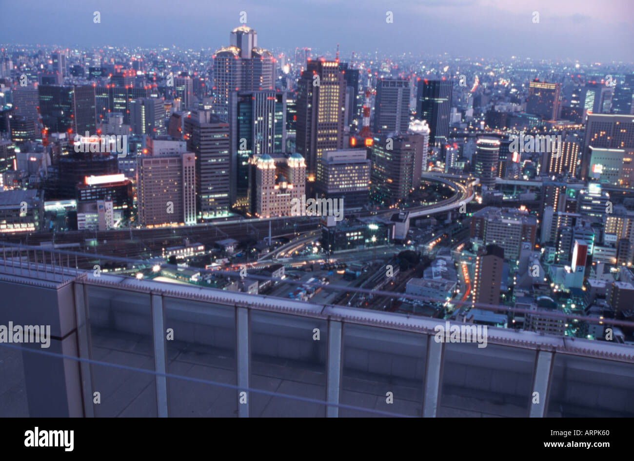 View from Umeda Sky Building Osaka Japan Stock Photo - Alamy