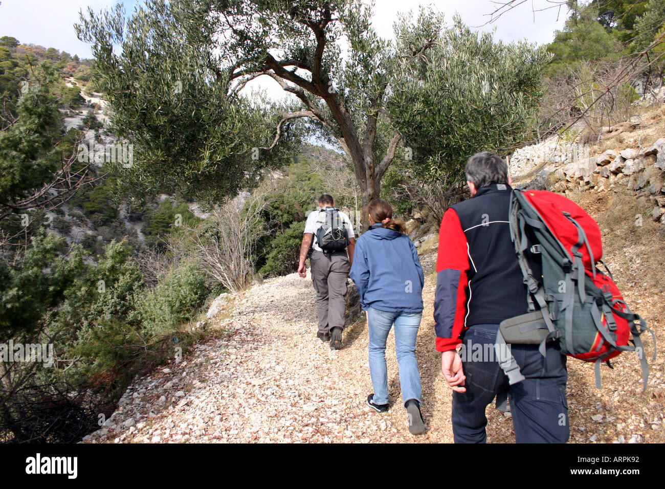 Trekking at the hermitage of blaca hi-res stock photography and images ...
