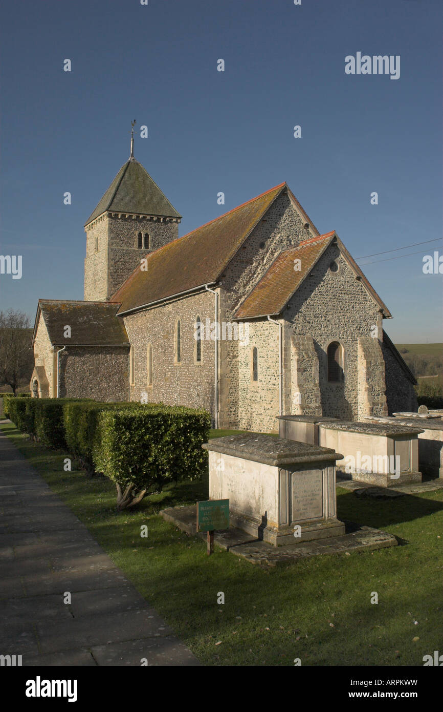 The Parish Church of St Andrew in the village of Bishopstone near ...