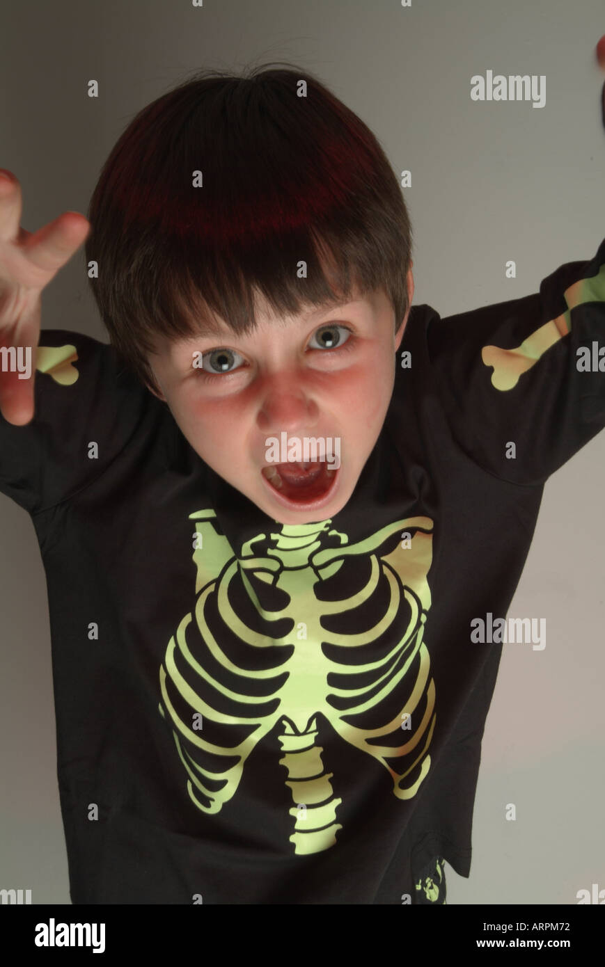 boy in skeleton outfit Stock Photo - Alamy