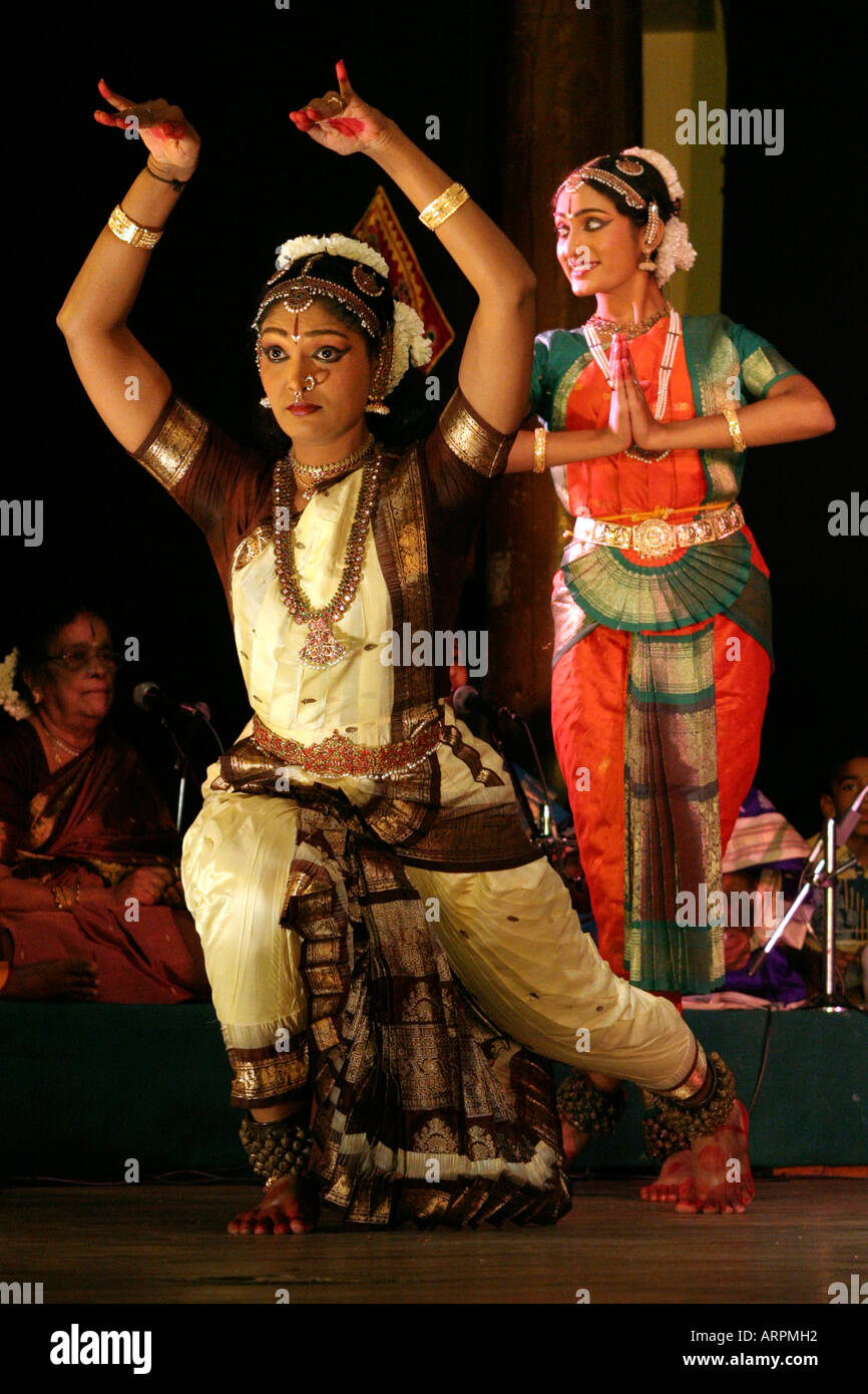 Bharata Natyam dance to Carnatic Music in South India Asia Stock Photo ...