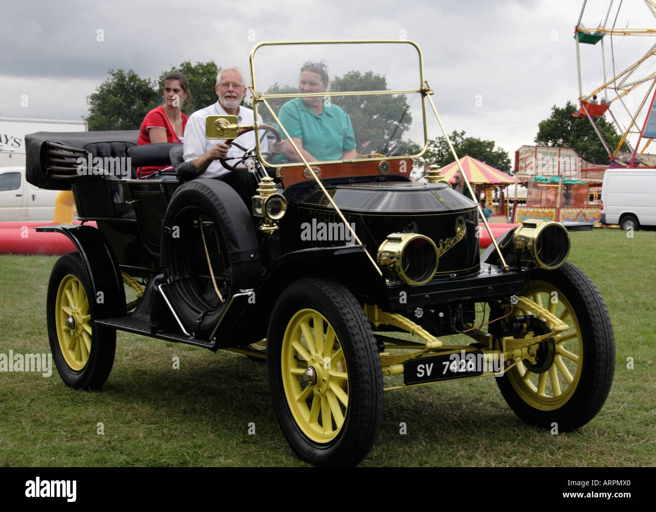 Vintage Stanley Steam Car, Rudgwick Steam & Country Show, 2006 Stock ...