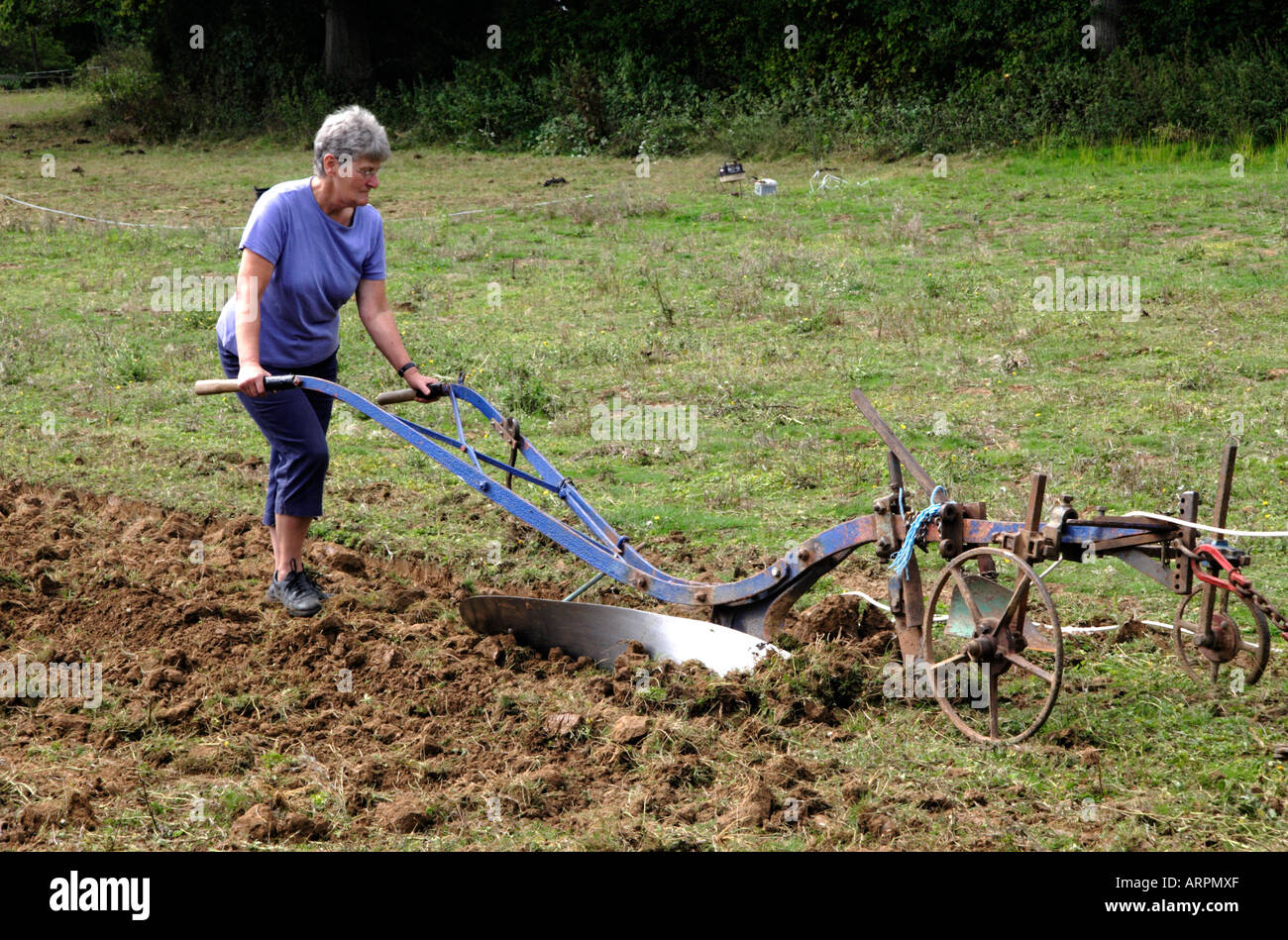 Ploughing at Rudgwick Steam & Country Show, 2006 Stock Photo - Alamy