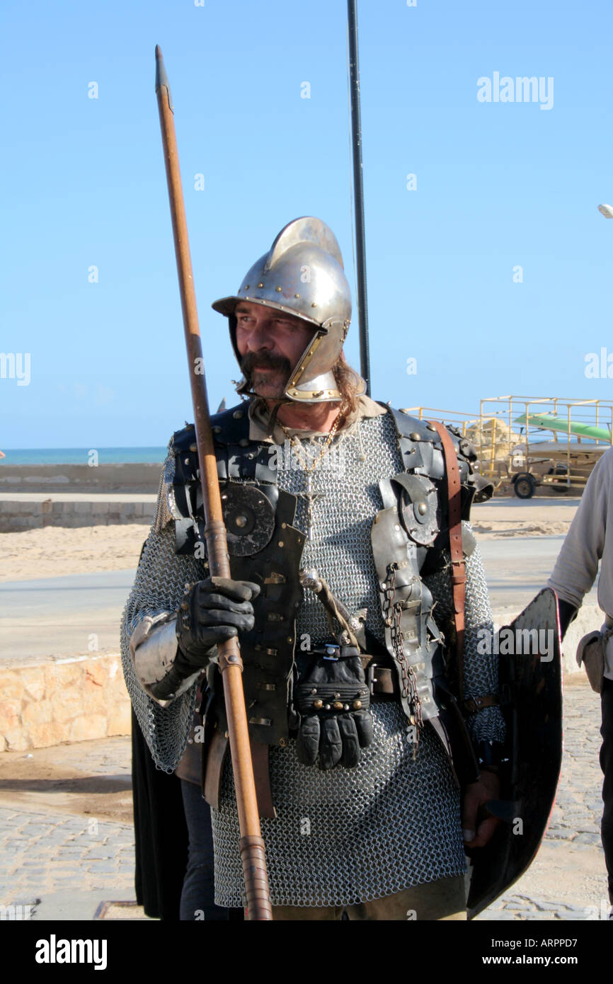 Knight in armour at Historic Parade Festival dos Descobrimentos Lagos ...