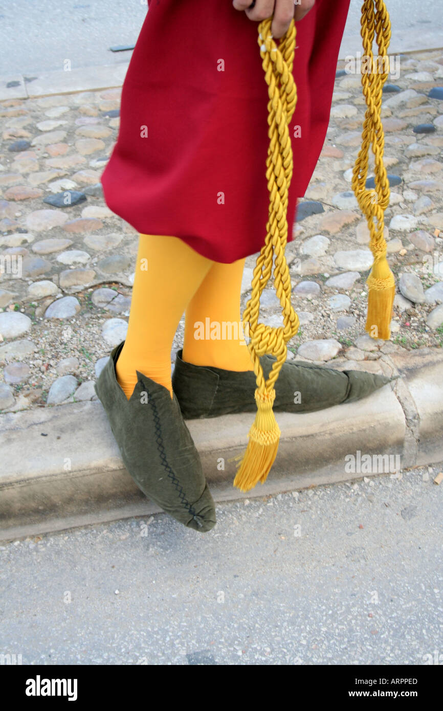 Comedian s or jester s feet at Historic Parade Festival dos ...