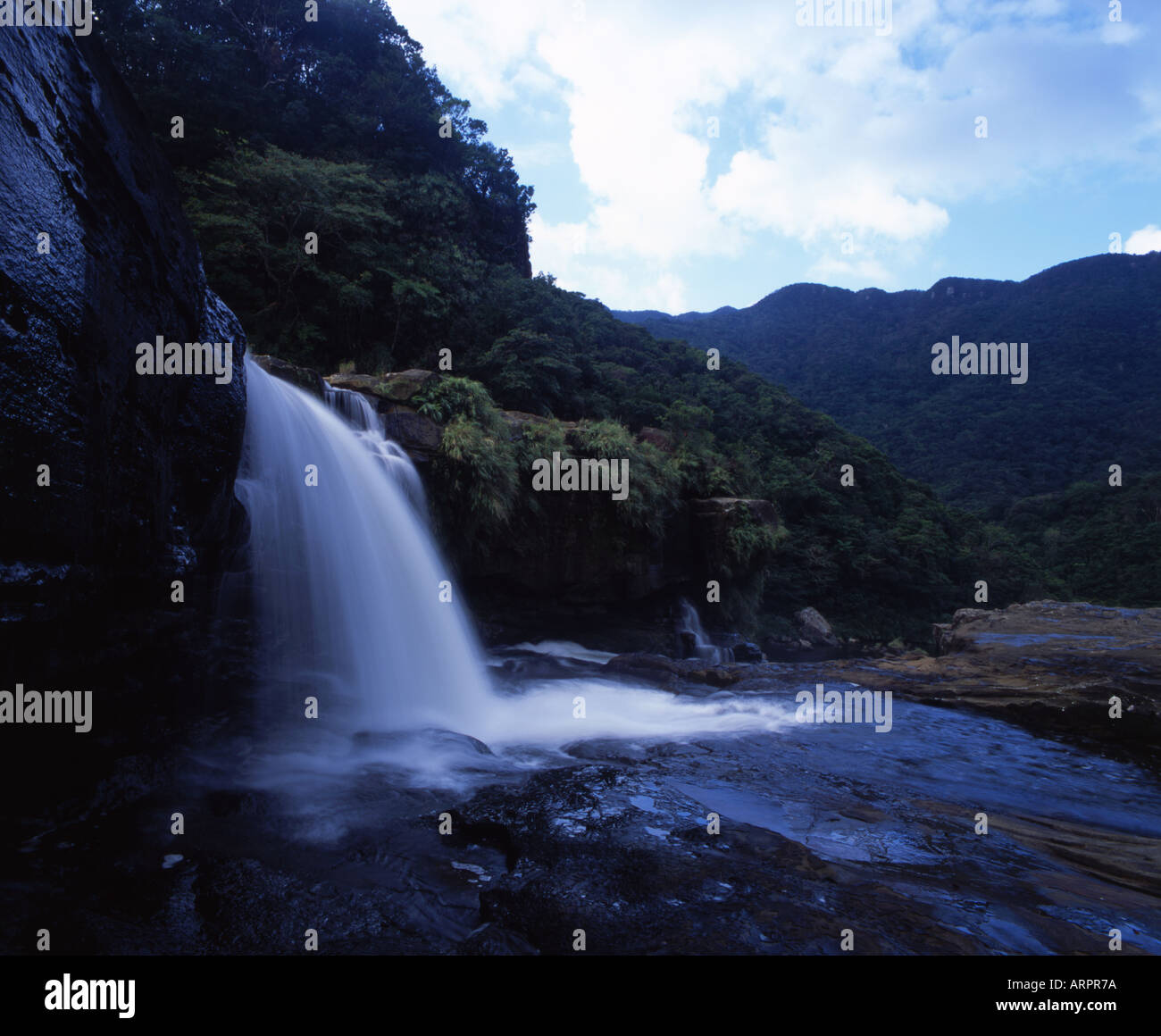 Mariyudu Waterfall, Iriomote, Okinawa, Japan Stock Photo - Alamy