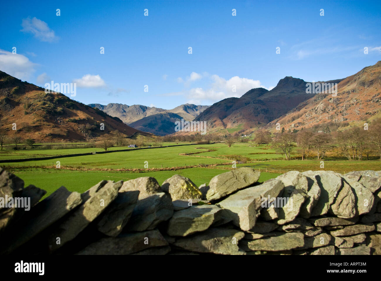 Head of Langdale Valley, Lake District Stock Photo - Alamy