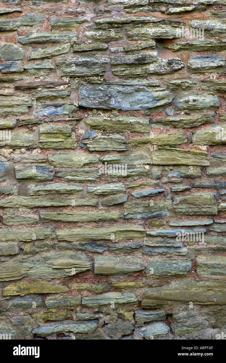 Medieval stone wall texture Stock Photo - Alamy
