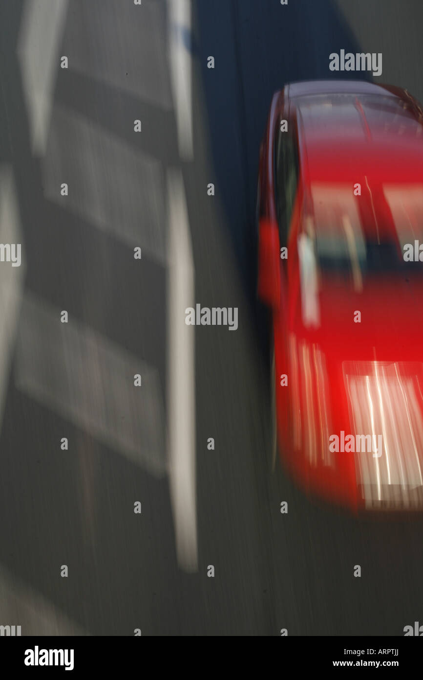 aerial view of fast car Stock Photo - Alamy