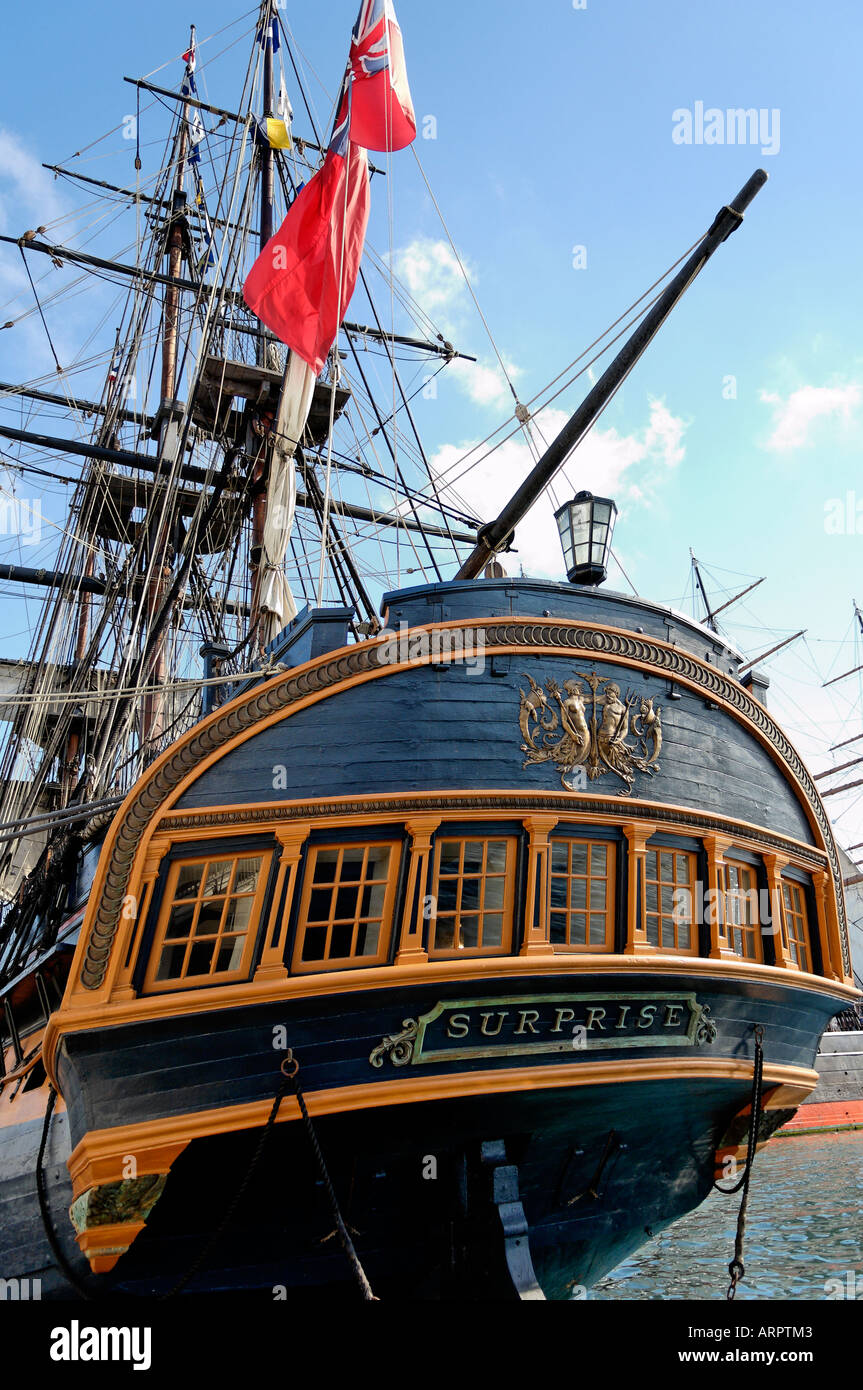 HMS Surprise at the Maritime Museum of San Diego, California Stock ...