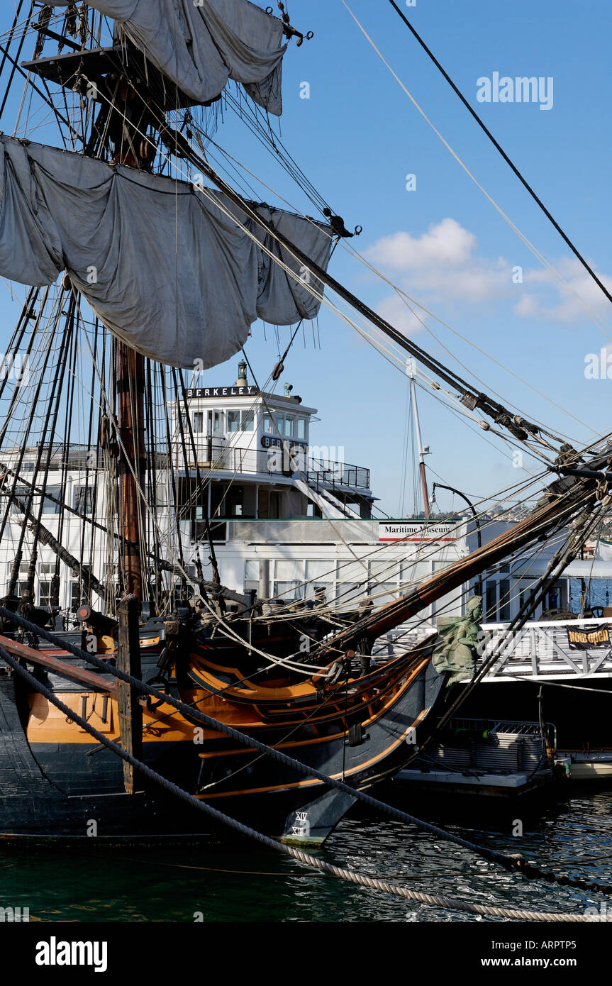 A Portrait Photograph of the HMS Surprise, Part of the Maritime Museum ...