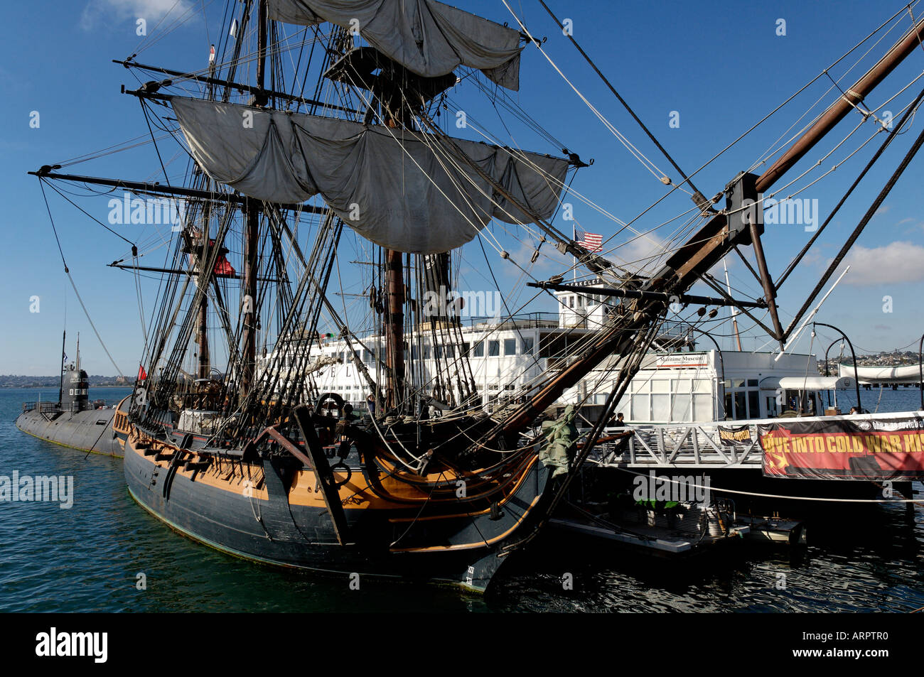 Historical Boats Displayed at the Maritime Museum of San Diego in ...