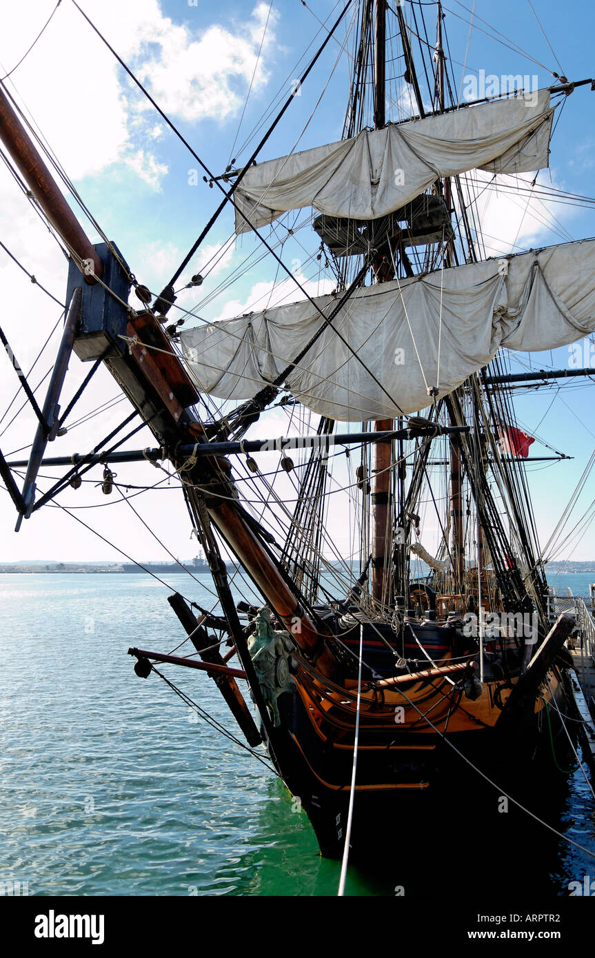 The HMS Surprise Photographed in Portrait View at the Maritime Museum ...