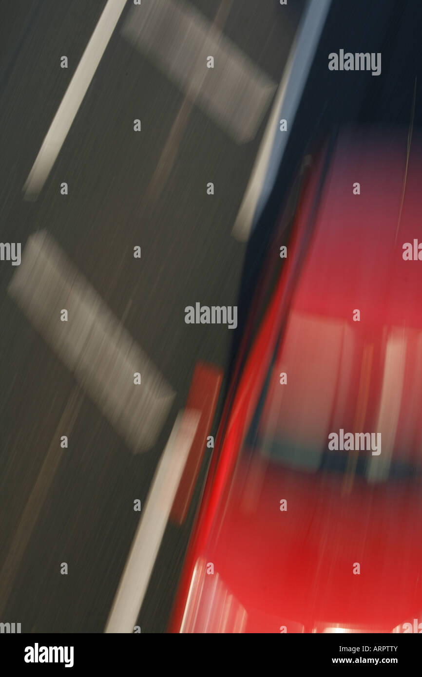 aerial view of fast car Stock Photo - Alamy