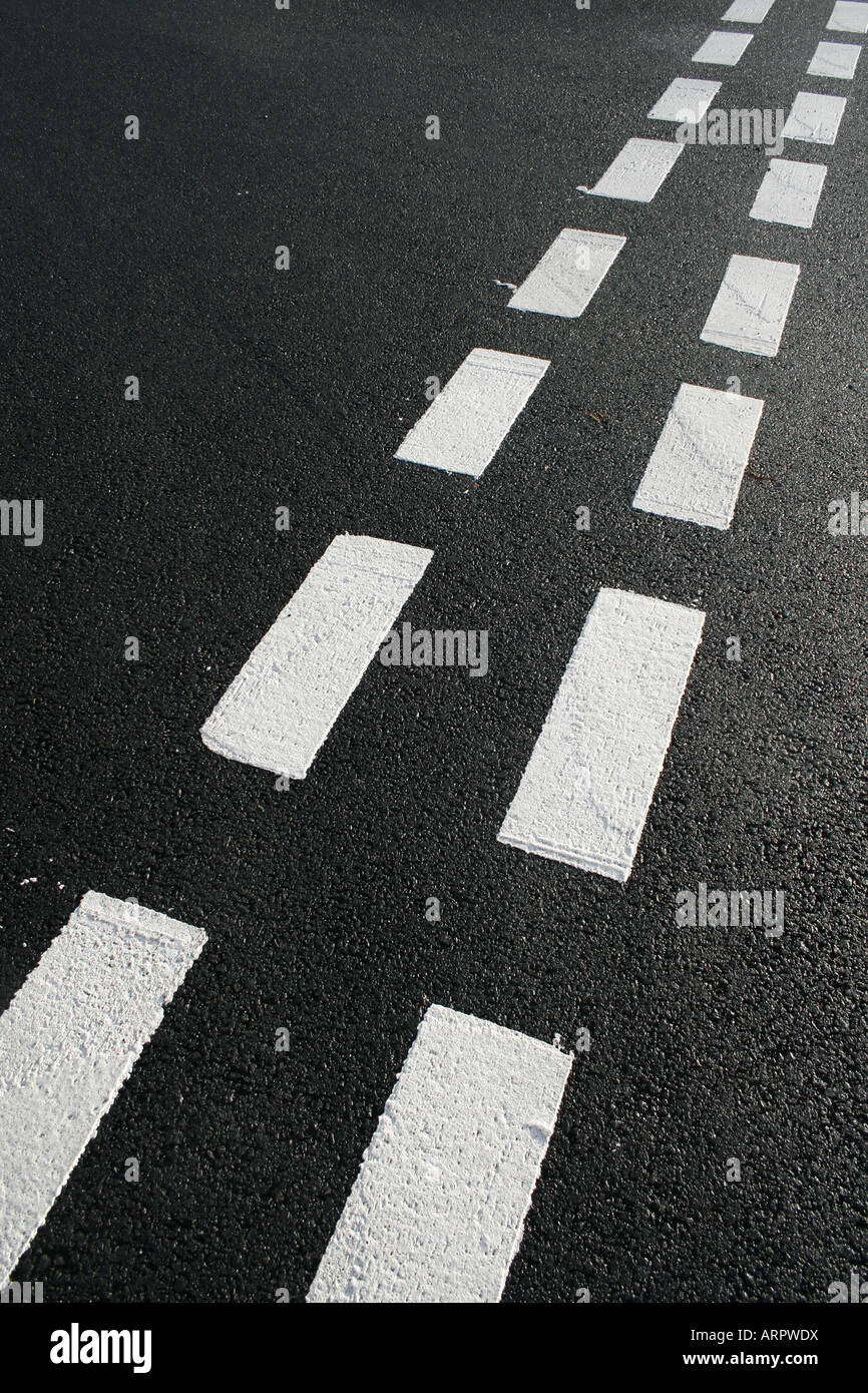 junction road markings Stock Photo - Alamy