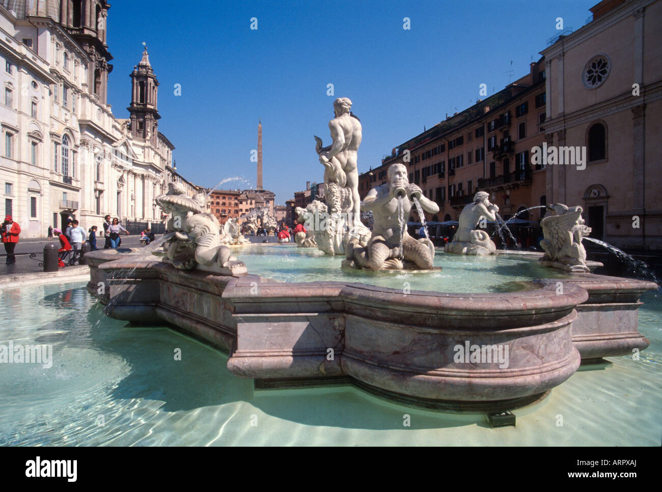 Rome Navona Square Stock Photo - Alamy