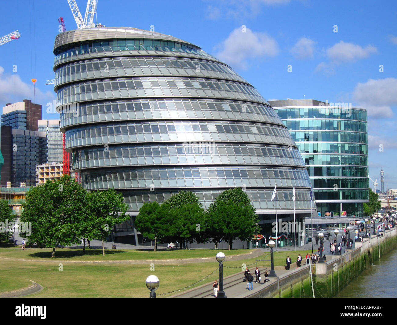 Greater London Authority GLA building viewed from Tower Bridge Central ...