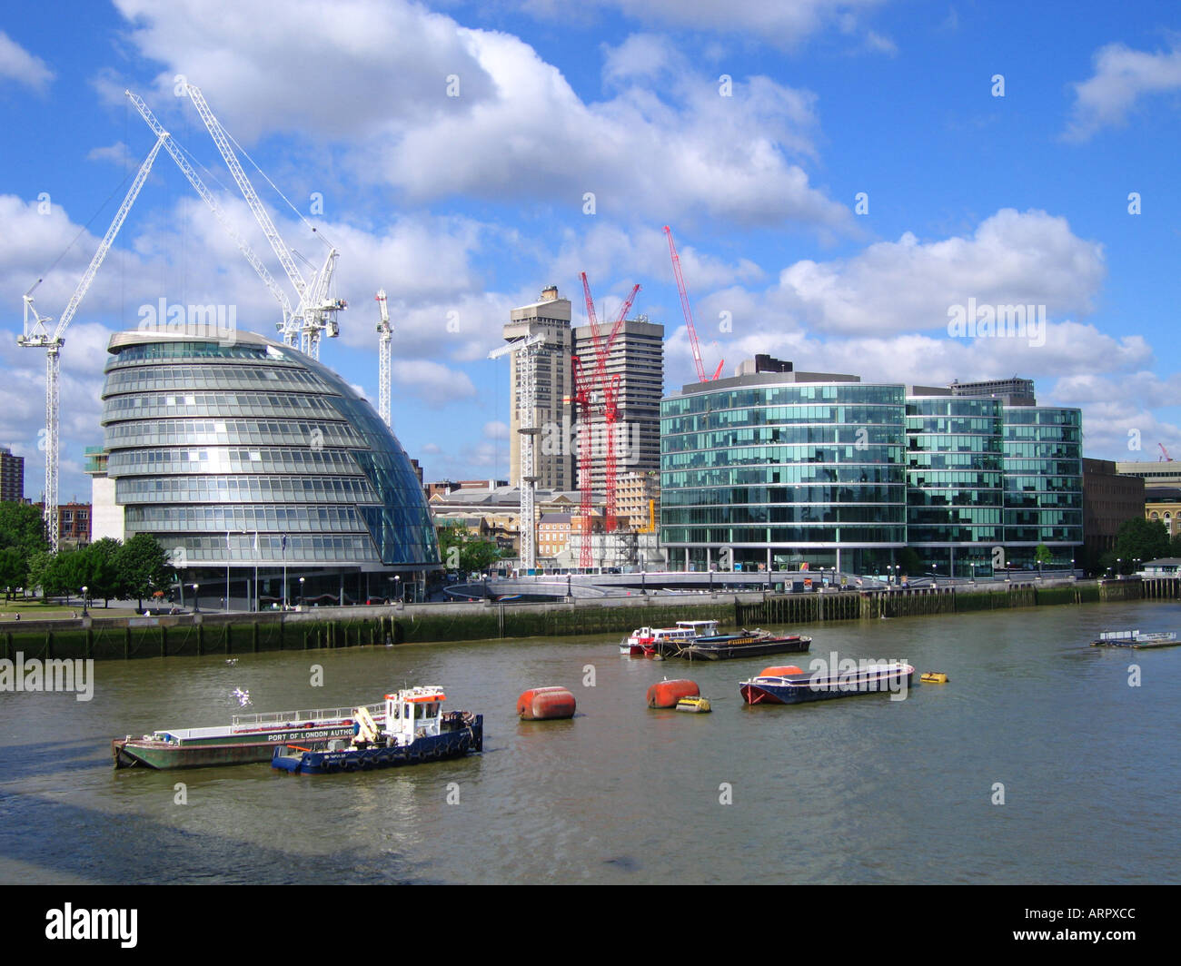 Greater London Authority GLA building viewed from Tower Bridge Central ...