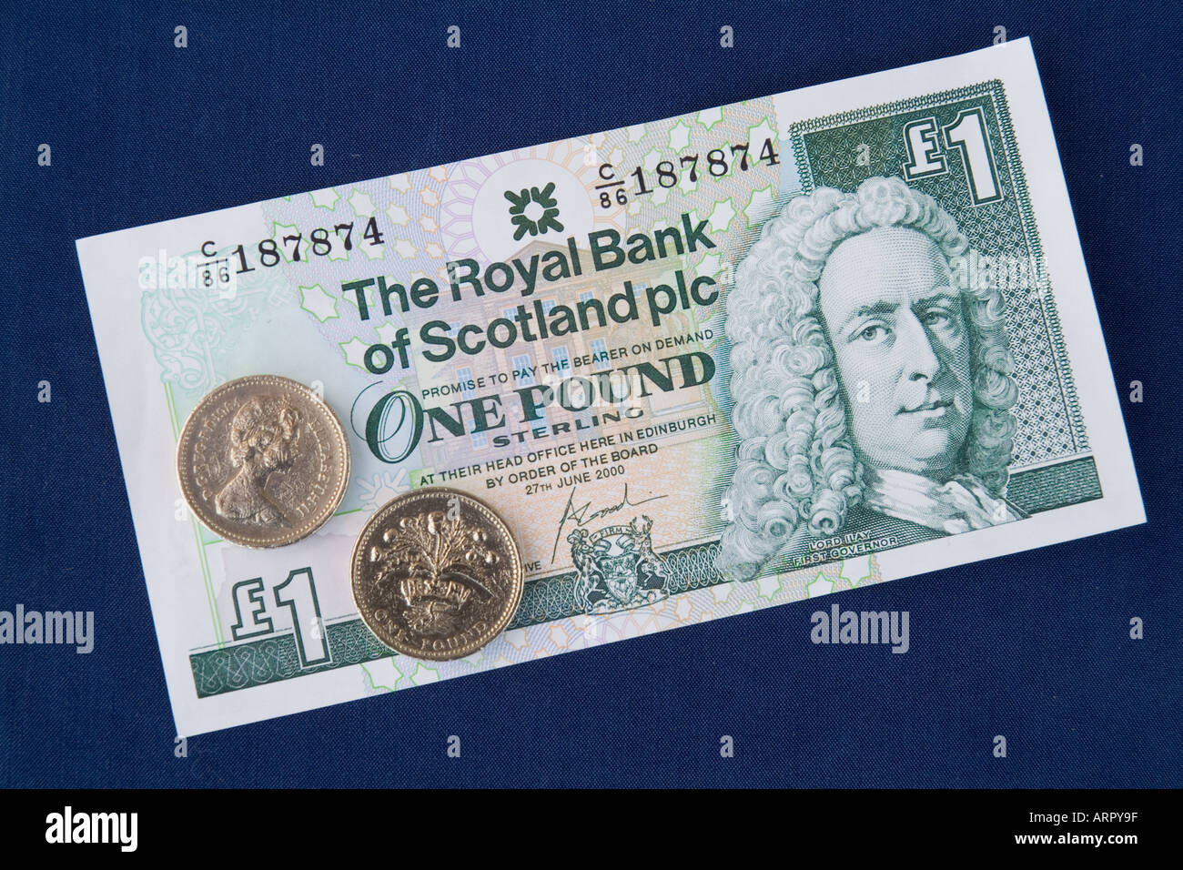 dh Royal Bank of Scotland MONEY SCOTLAND scottish one pound note Stock ...