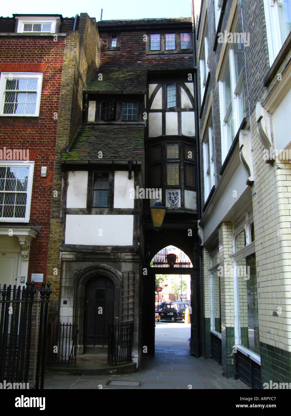 St Bartholomew s Gatehouse rear view City of London Central London ...