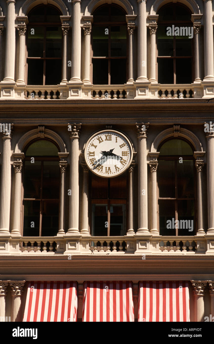 New York USA Manhattan Cast iron facade of the E V Haughwout building ...