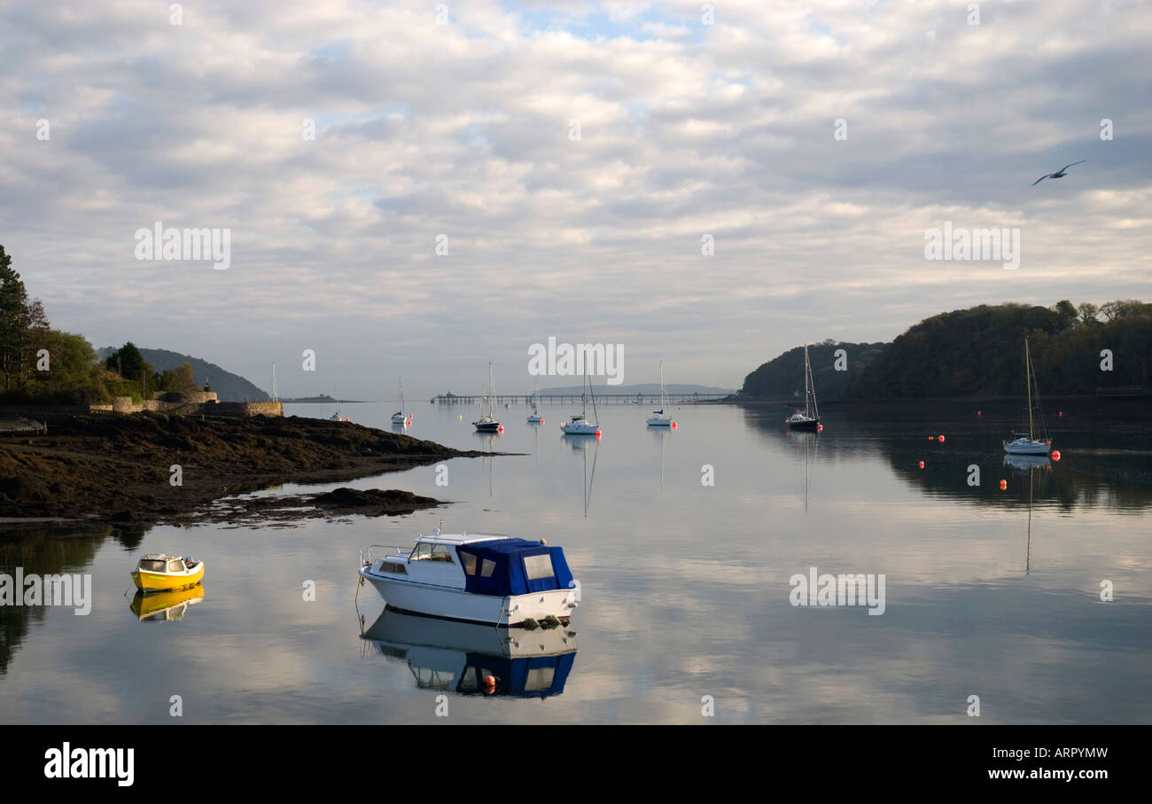 Menai Strait Anglesey Gwynedd North Wales Stock Photo - Alamy