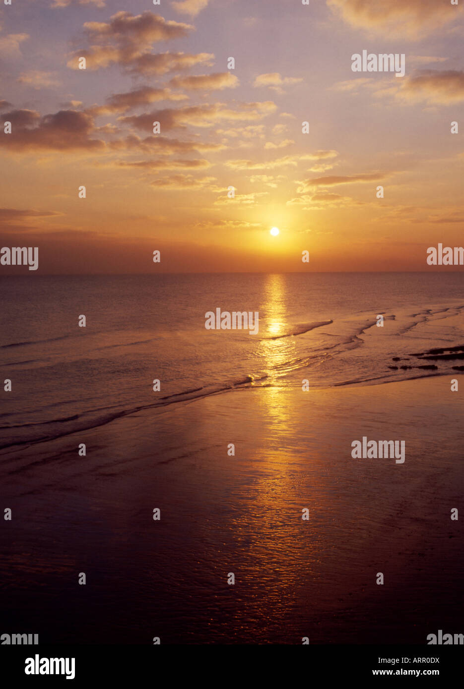 0435 Sunset Hastings Sussex England Stock Photo - Alamy