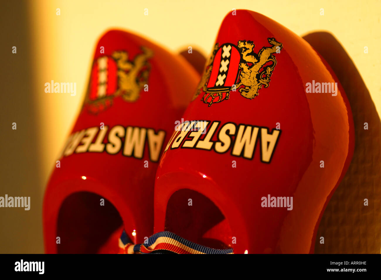 Amsterdam red clogs Stock Photo - Alamy