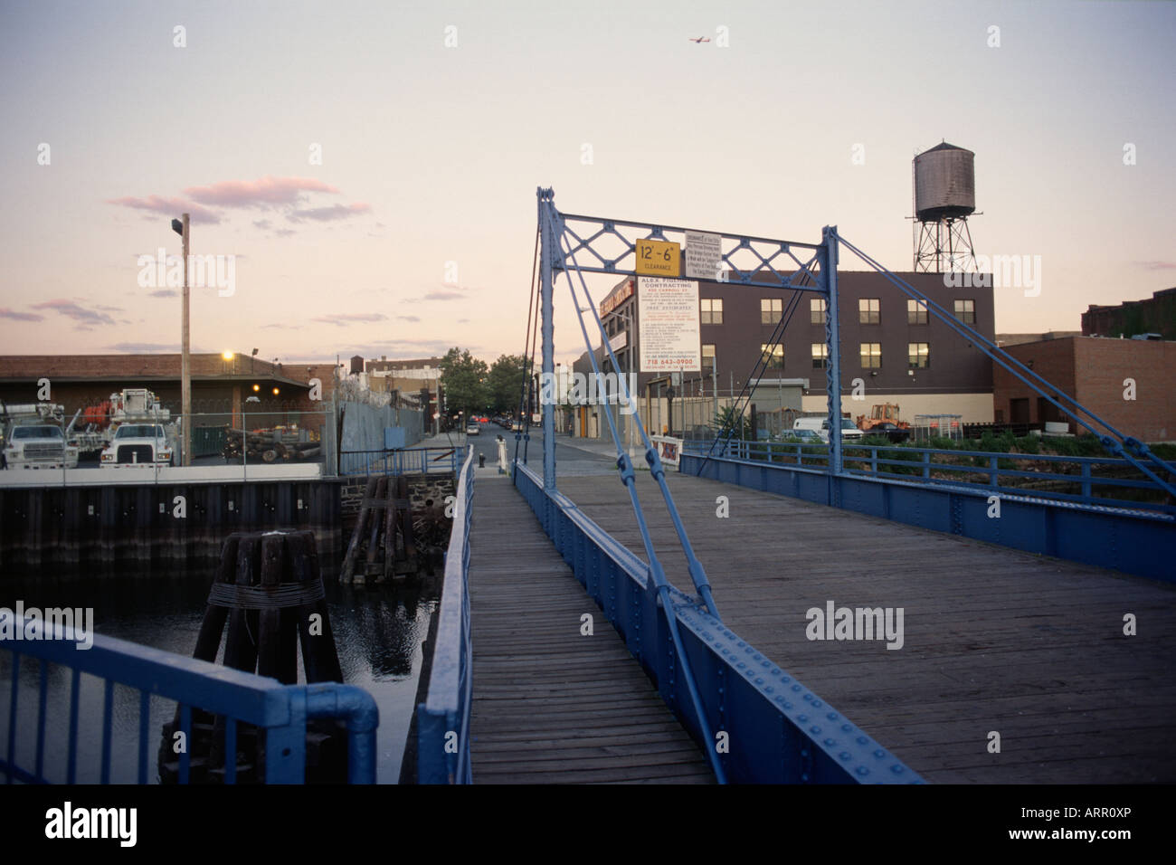New York. USA. Carroll Street bridge crossing the Gowanus Canal ...