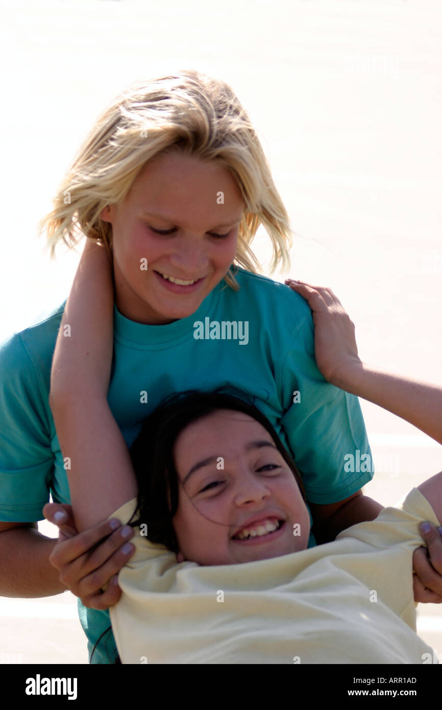 girls playing together Stock Photo - Alamy