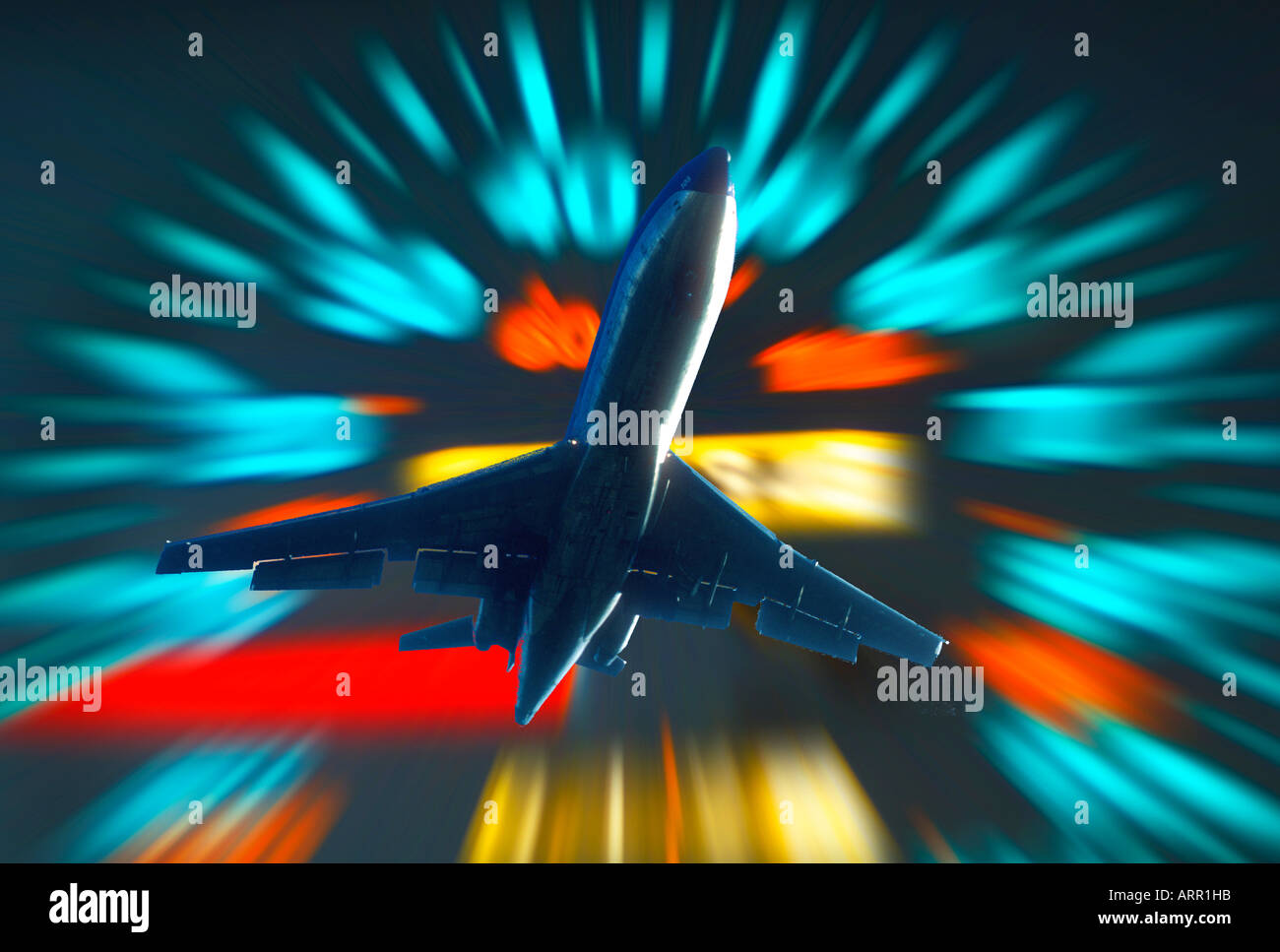 jet taking off abstract zoom view of speedometer Stock Photo - Alamy
