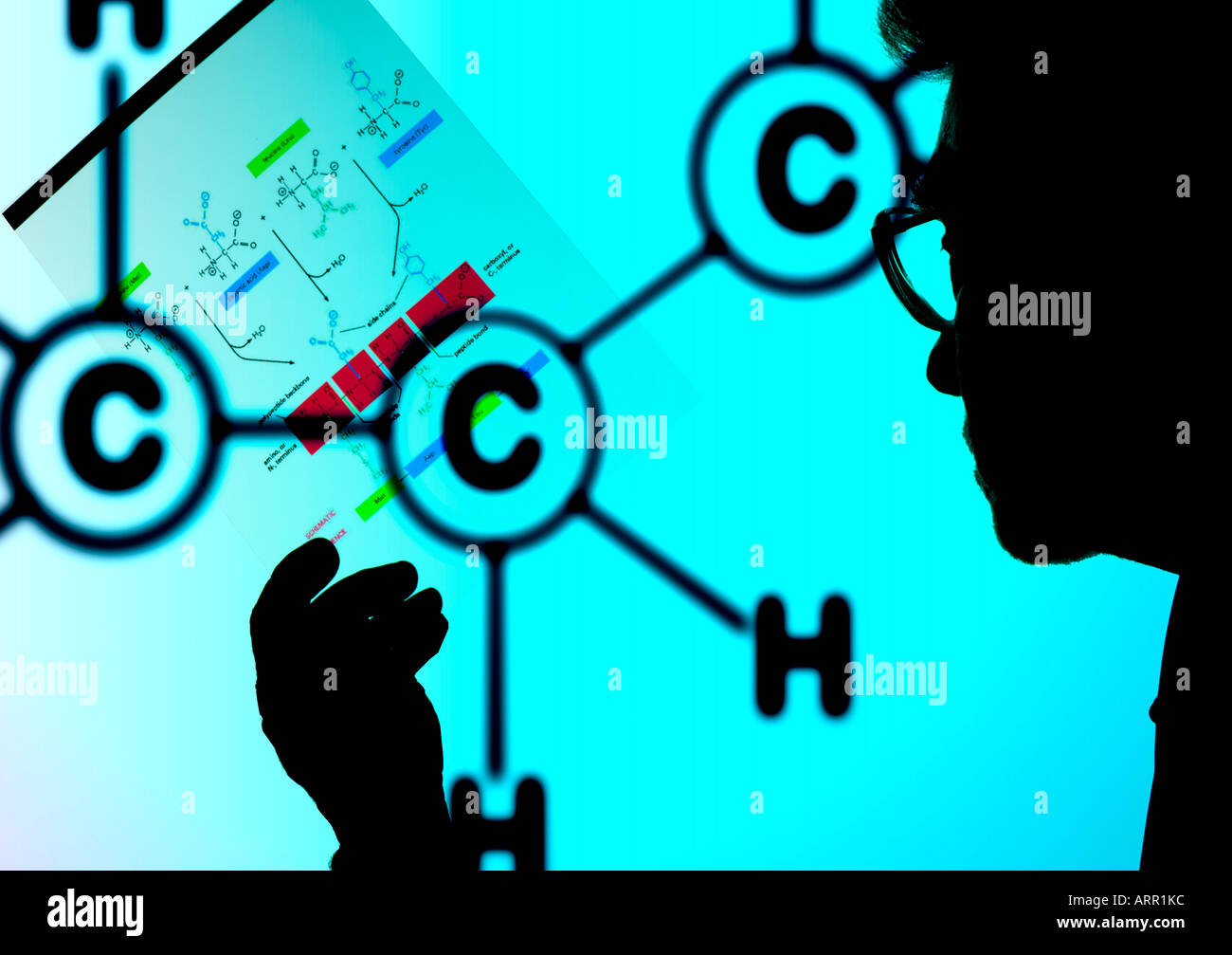 doctor studying medical related color transparency Stock Photo - Alamy