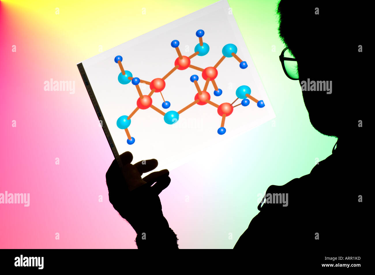 doctor studying medical related color transparency Stock Photo - Alamy