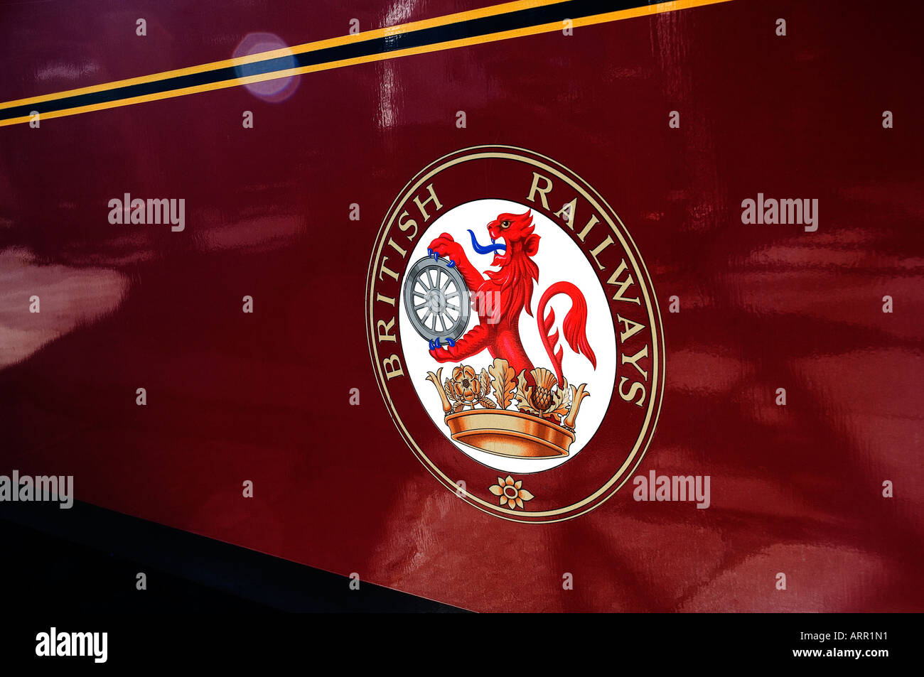 British Railways Crest on Pullman Carriage Goathland Station North ...