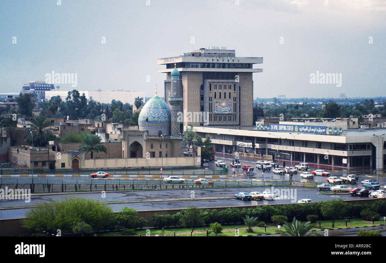 IRAQ BAGHDAD Downtown Baghdad with 28th of April Street and Shopping ...