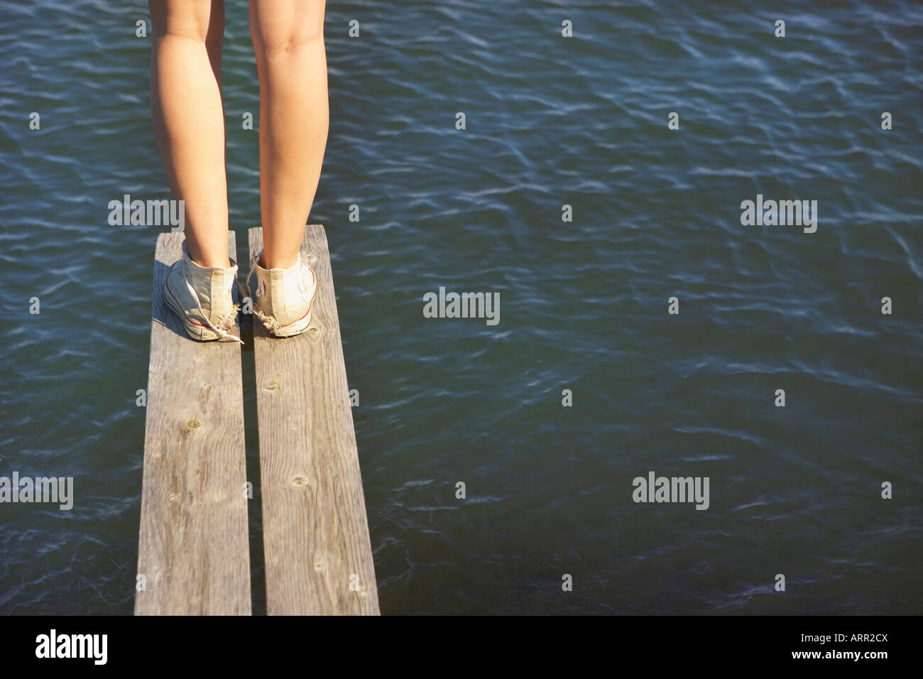 Feet on diving platform close hi-res stock photography and images - Alamy