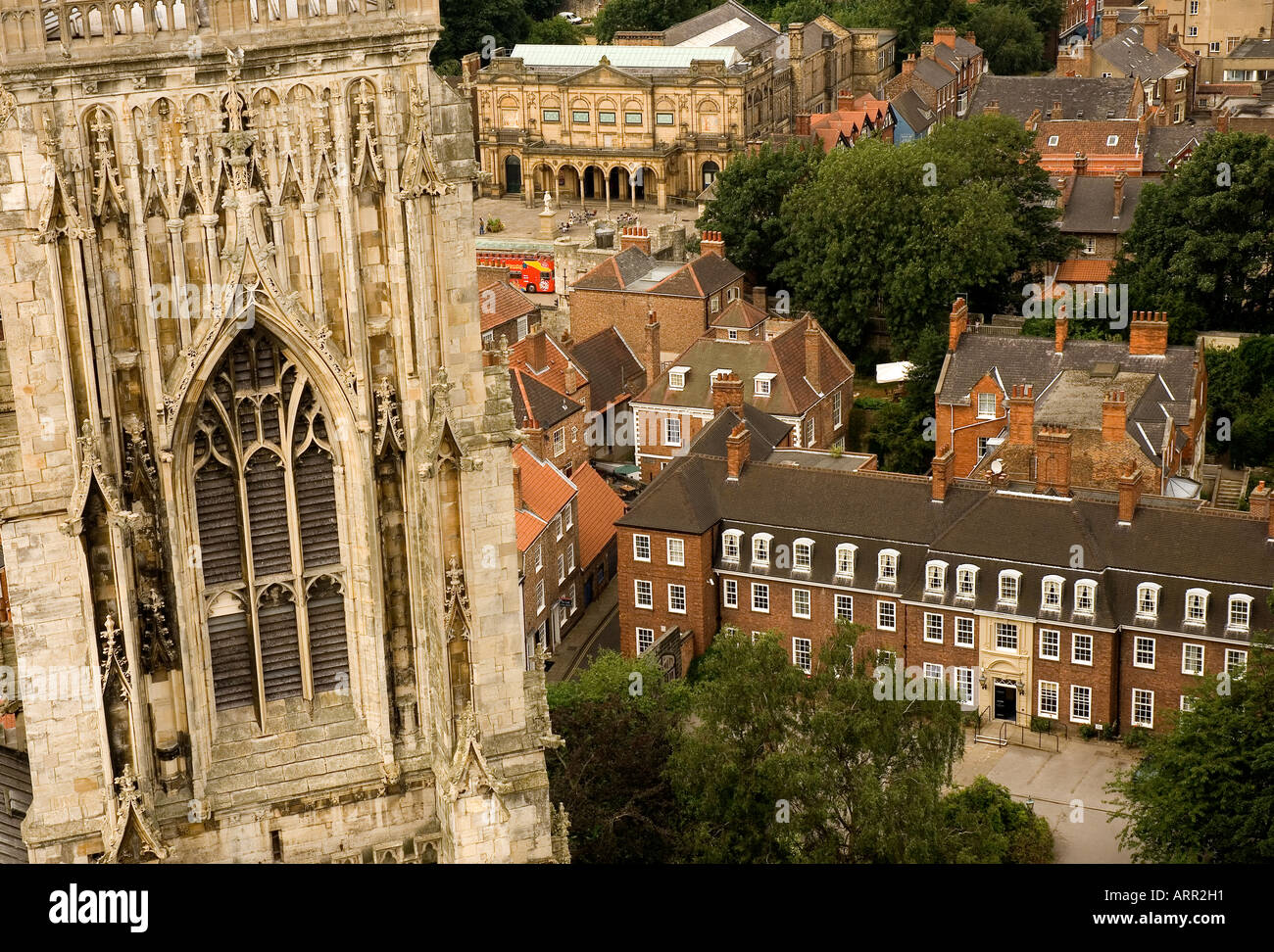 Aerial View of York City Centre North Yorkshire England UK United ...