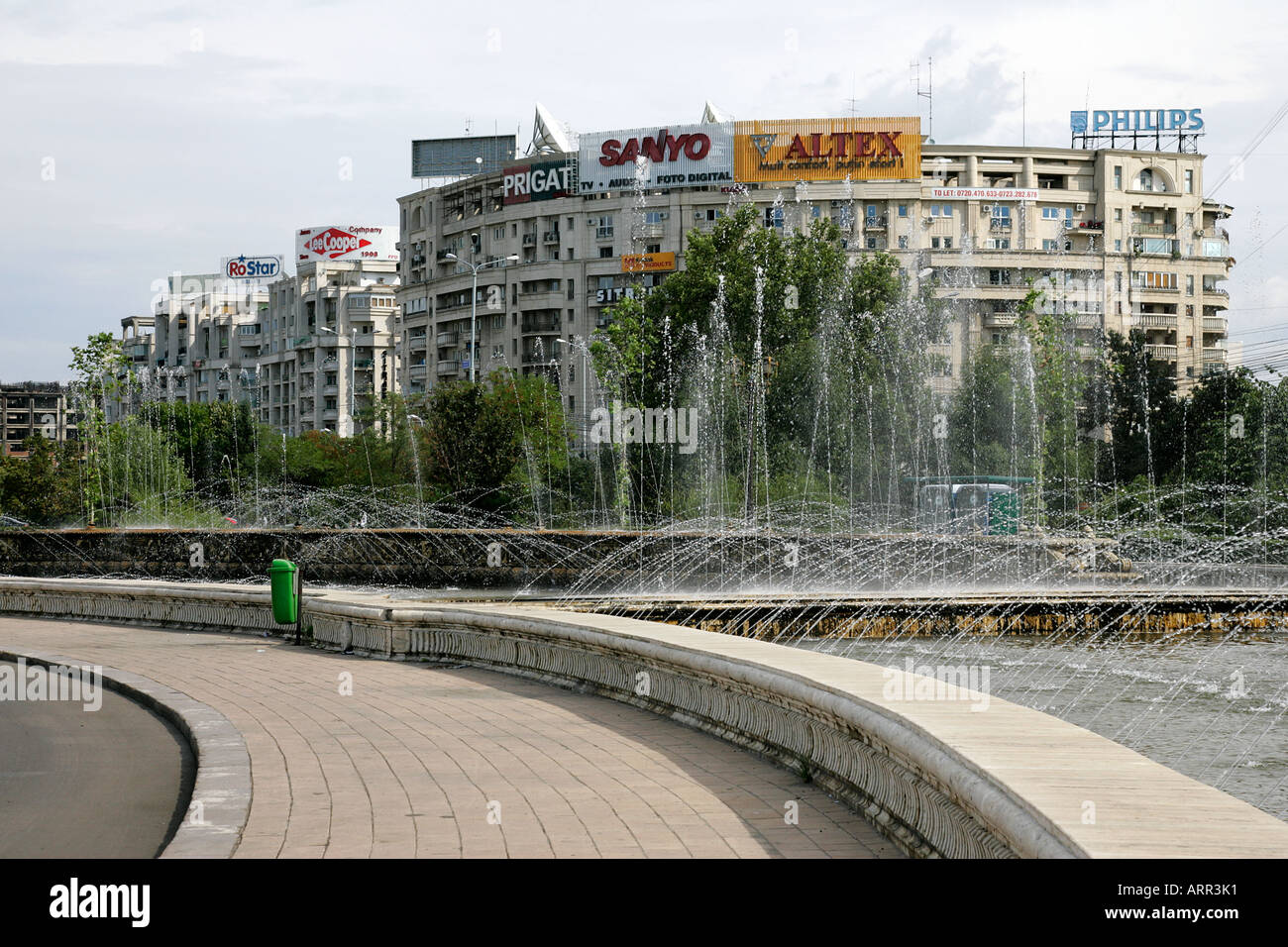 Bucharest Romania Romanie boulevard bulevardul unirii Nicolae Ceausescu ...