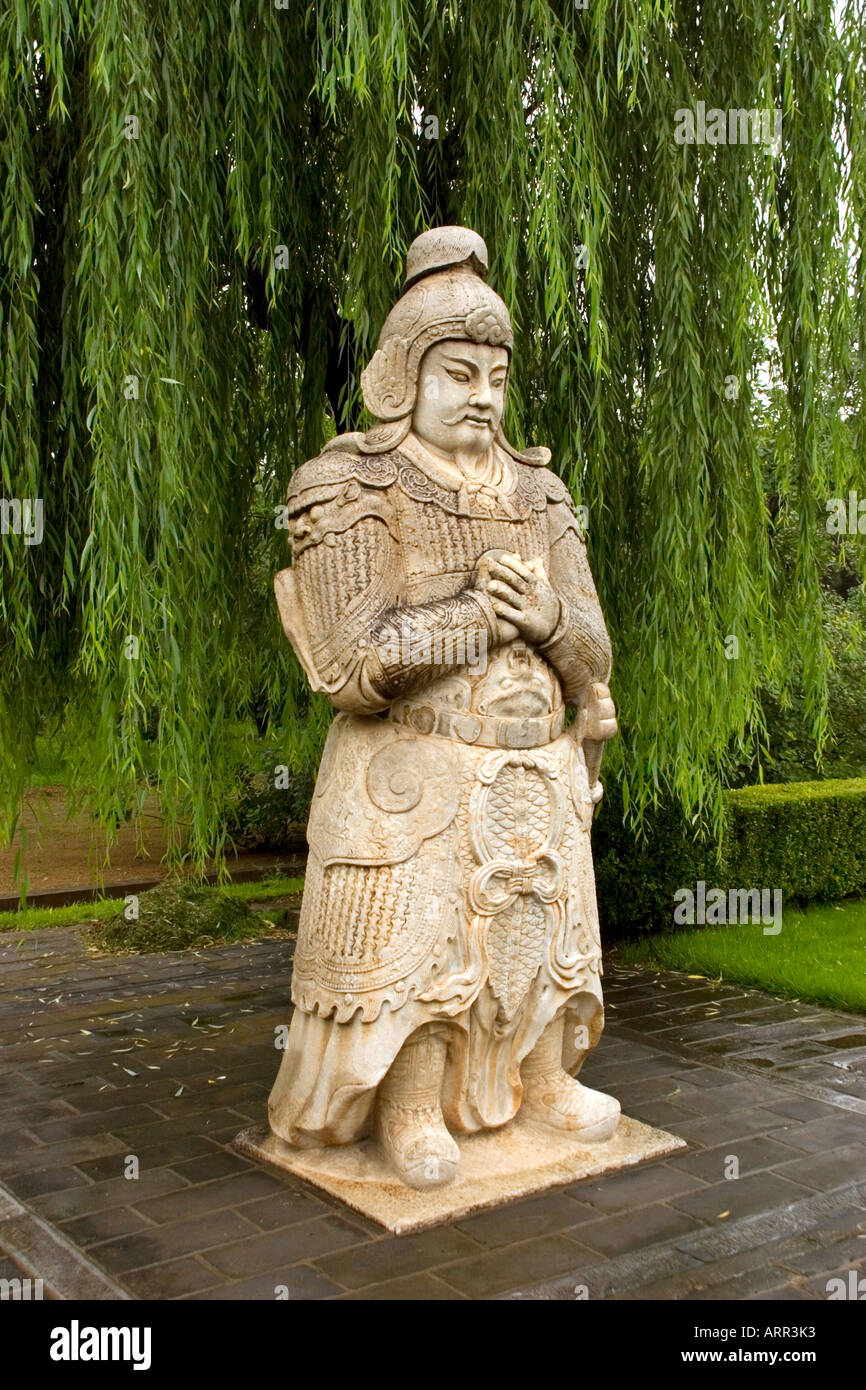 Marble Statue of Chinese General Stock Photo - Alamy