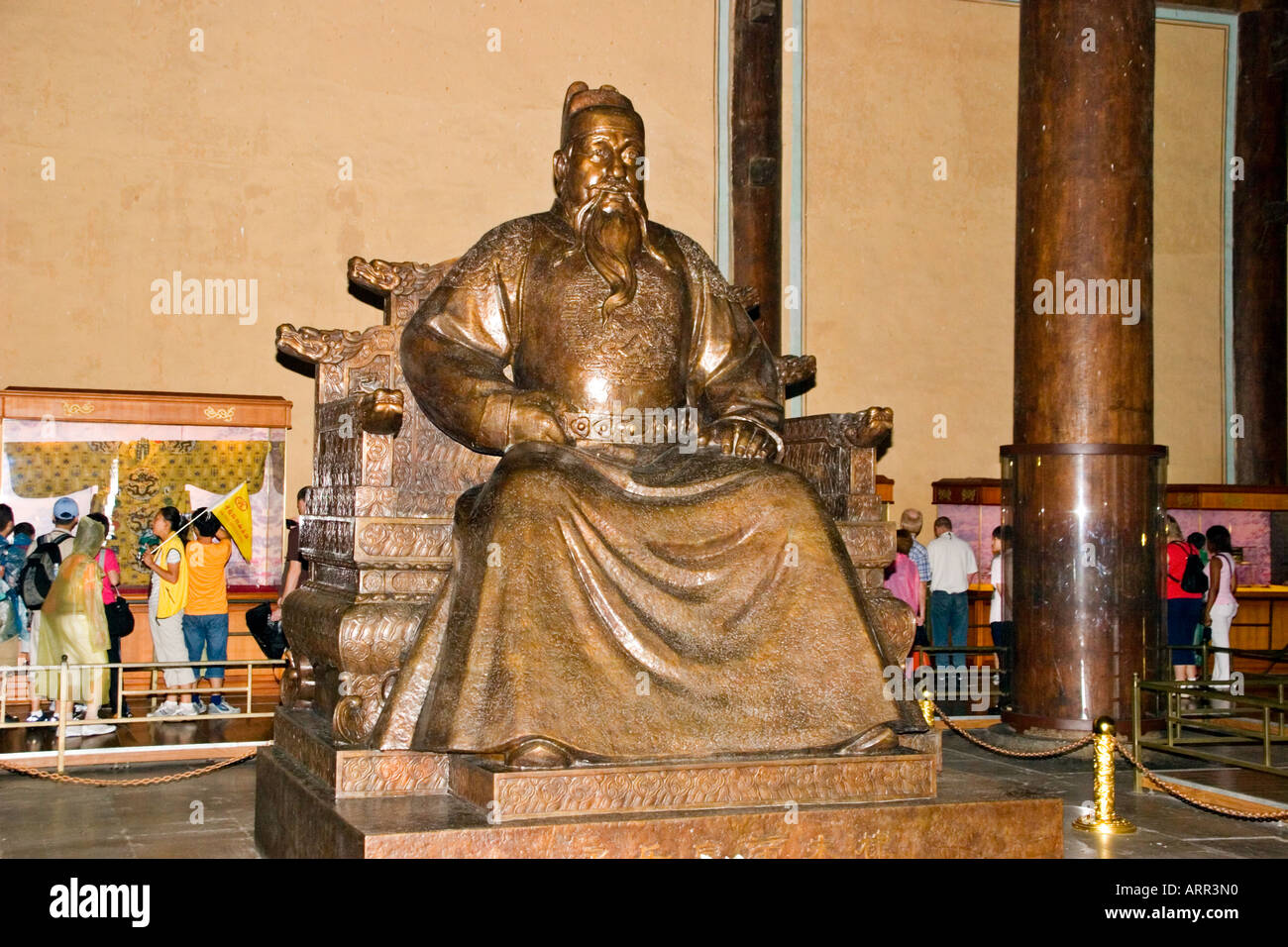 Statue of Emperor Zhu Di at the Ming Tombs Stock Photo - Alamy